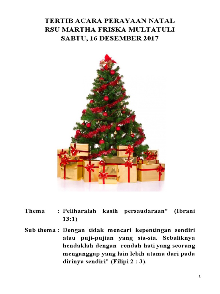 Tata Tertib Acara Natal | PDF