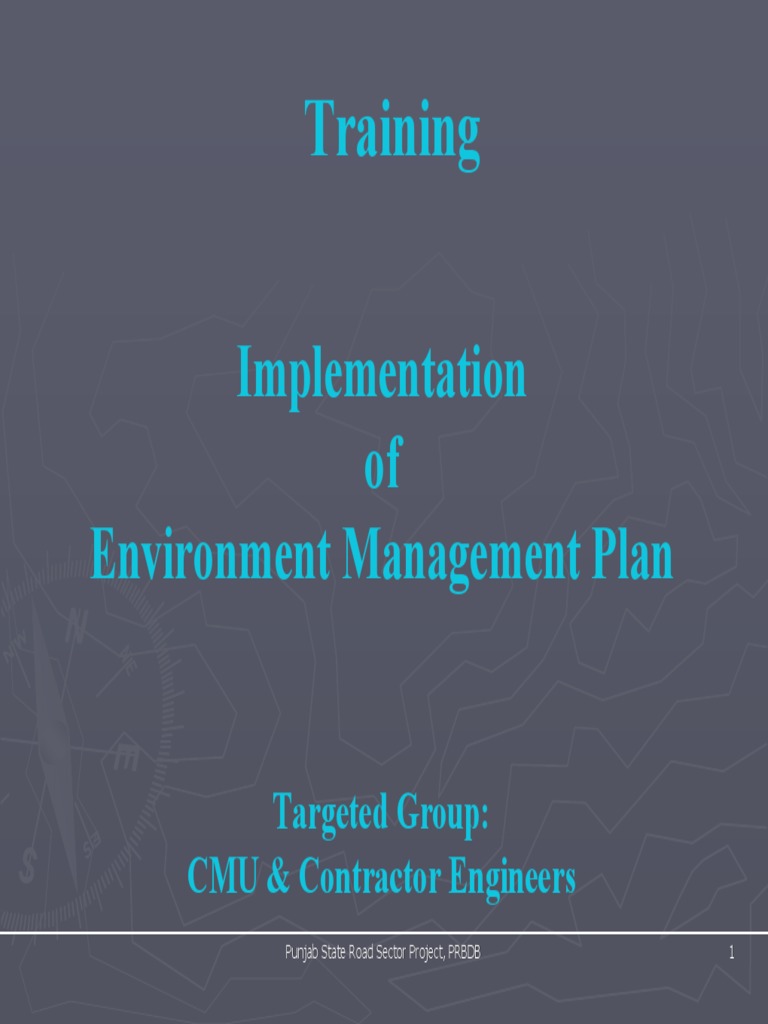 Punjab Road Project: Environmental Management Plan | PDF | Road | Water ...