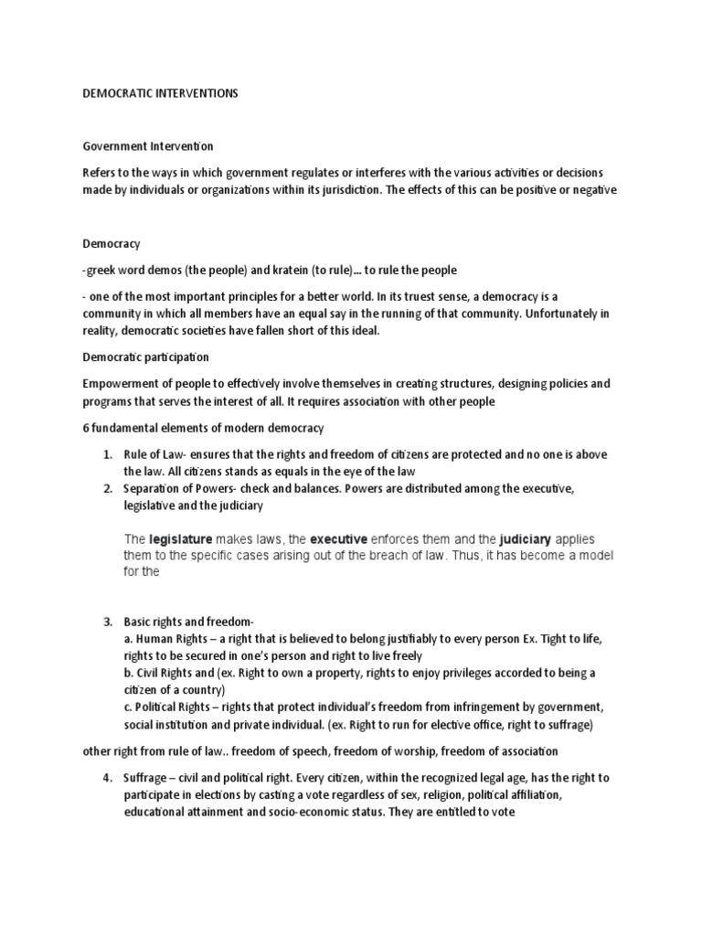 Democratic Interventions | PDF | Rights | Democracy