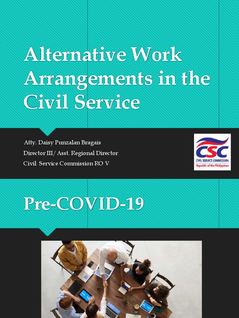 Alternative Work Arrangements in The Civil Service | PDF | Workweek And ...