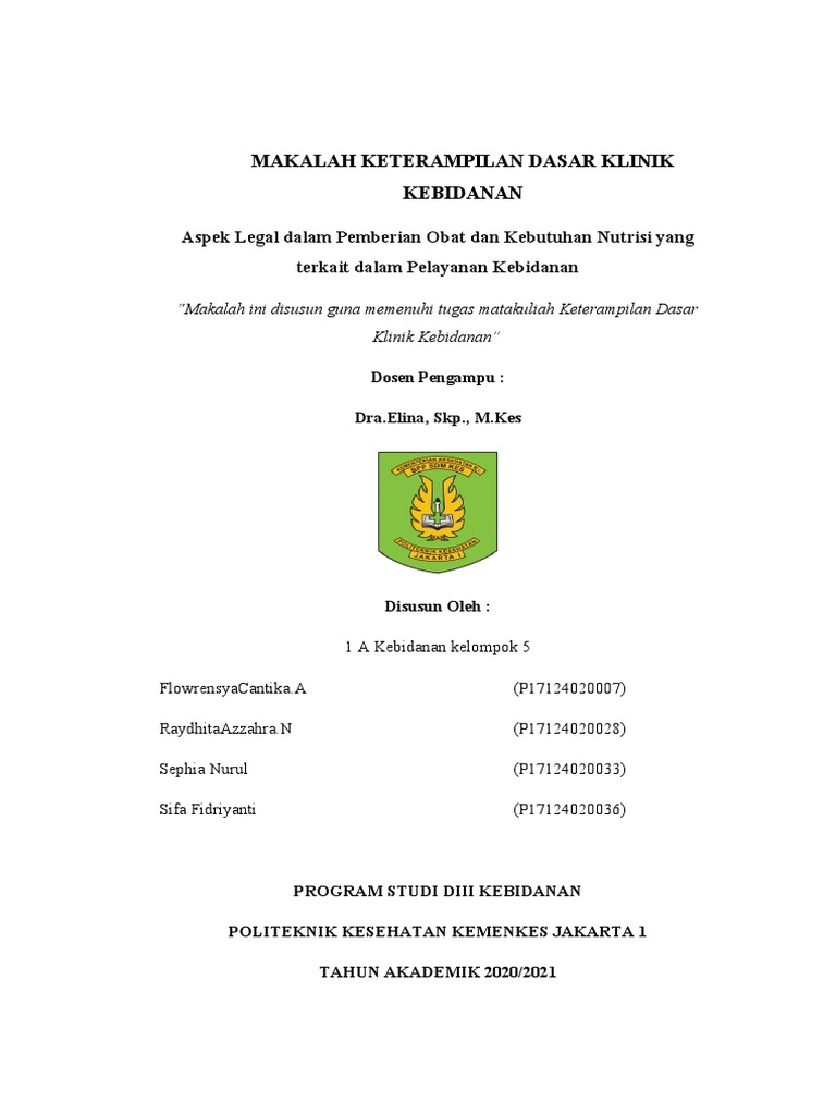 Makalah KDKK K5 | PDF