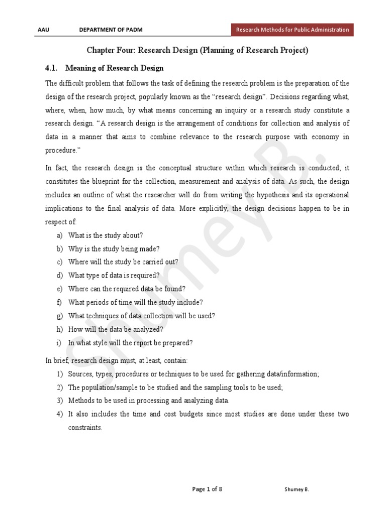 Chapter 4 - BRM | PDF | Research Design | Case Study