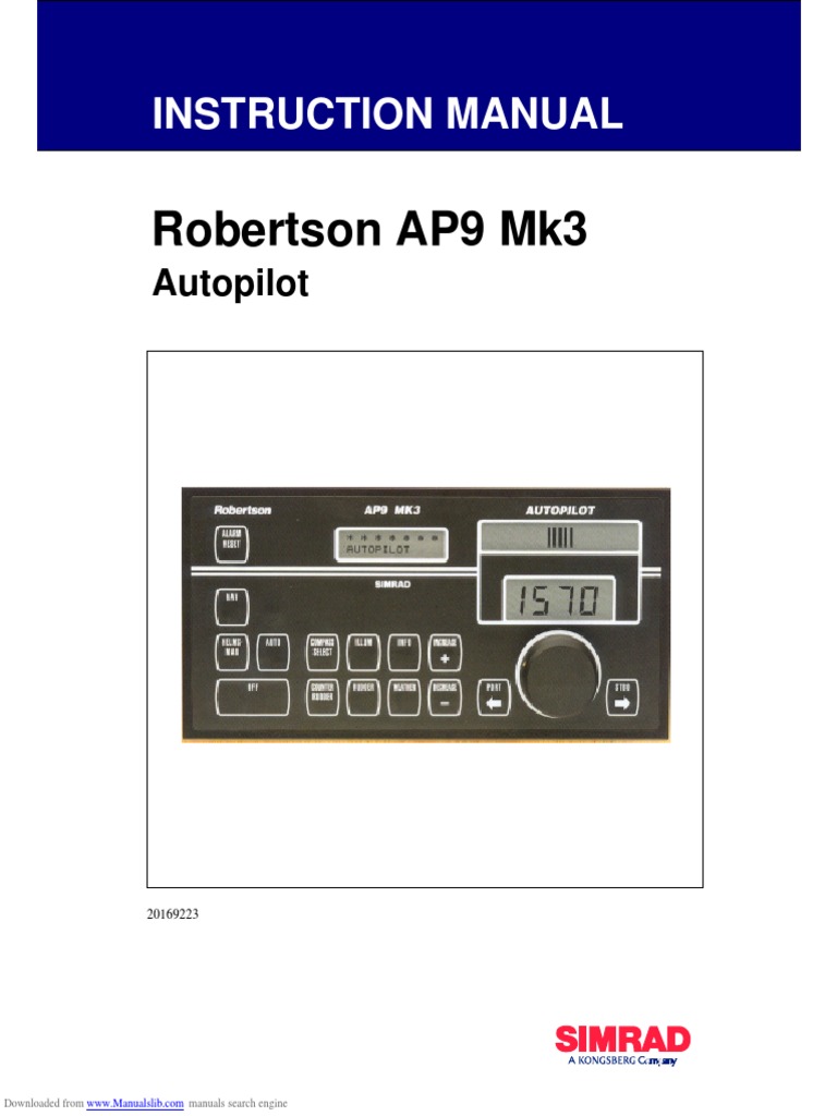 Autopilot Robertson Ap9 Mk3 | PDF | Printed Circuit Board | Rudder