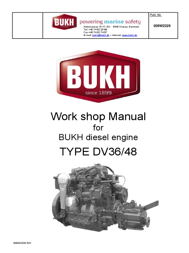 Bukh DV 36-48 Workshop Manual | PDF | Pump | Horsepower