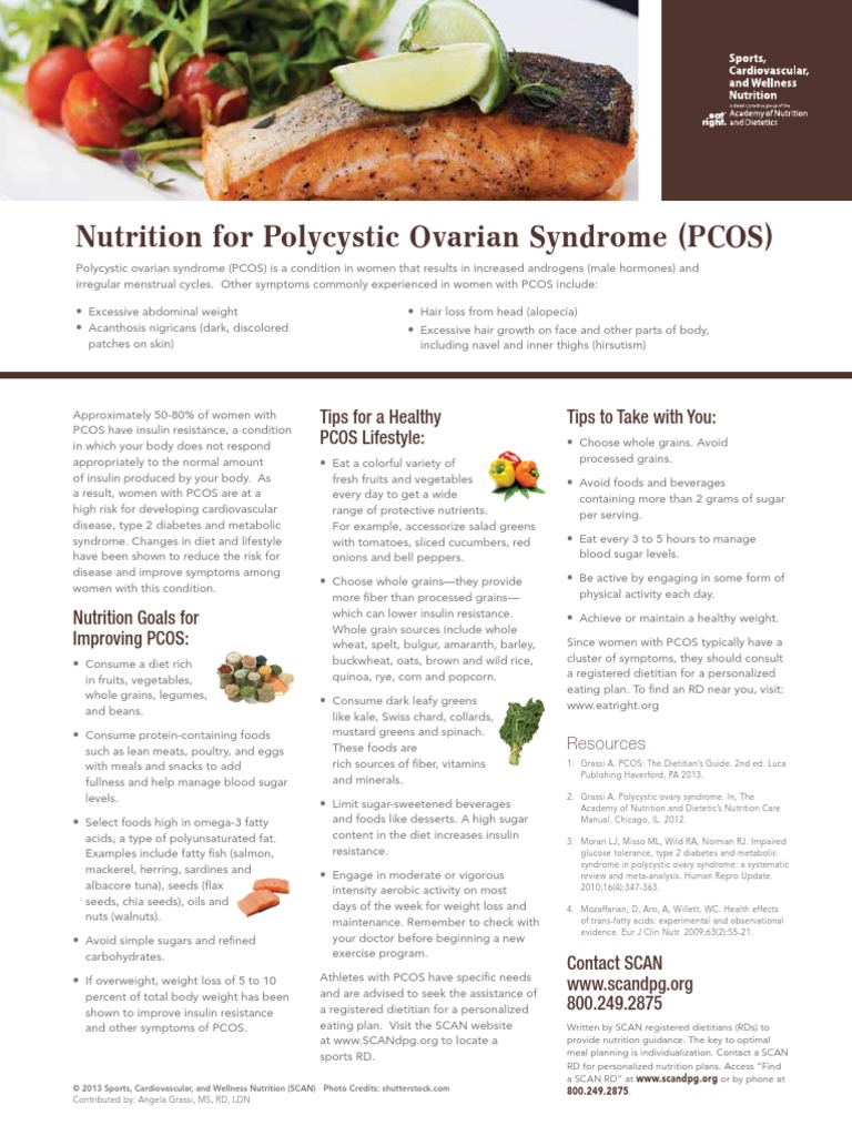 Nutrition For Polycystic Ovarian Syndrome (PCOS) : Tips For A Healthy ...