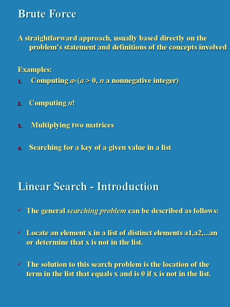 Brute Force Searching String Matching | PDF | Time Complexity | Algorithms Brute Force Searching String Matching | PDF | Time Complexity | Algorithms