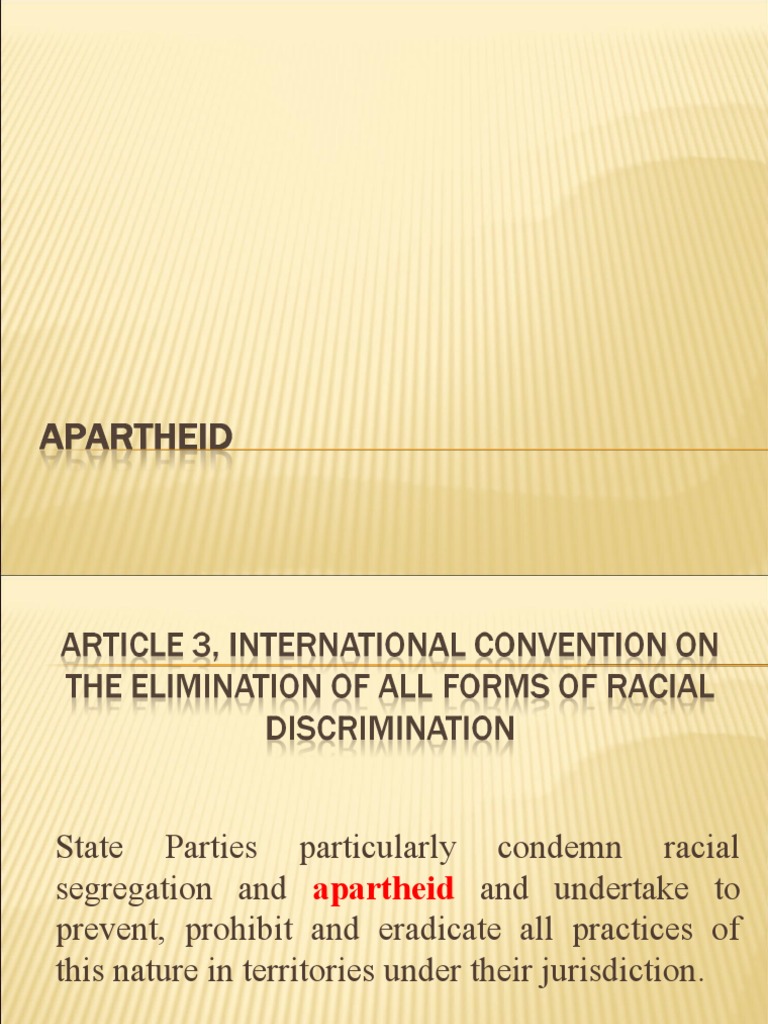 Apartheid | PDF