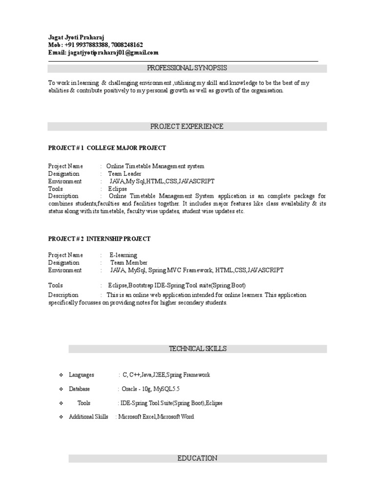 Jagatcv | PDF | Eclipse (Software) | Java (Programming Language)