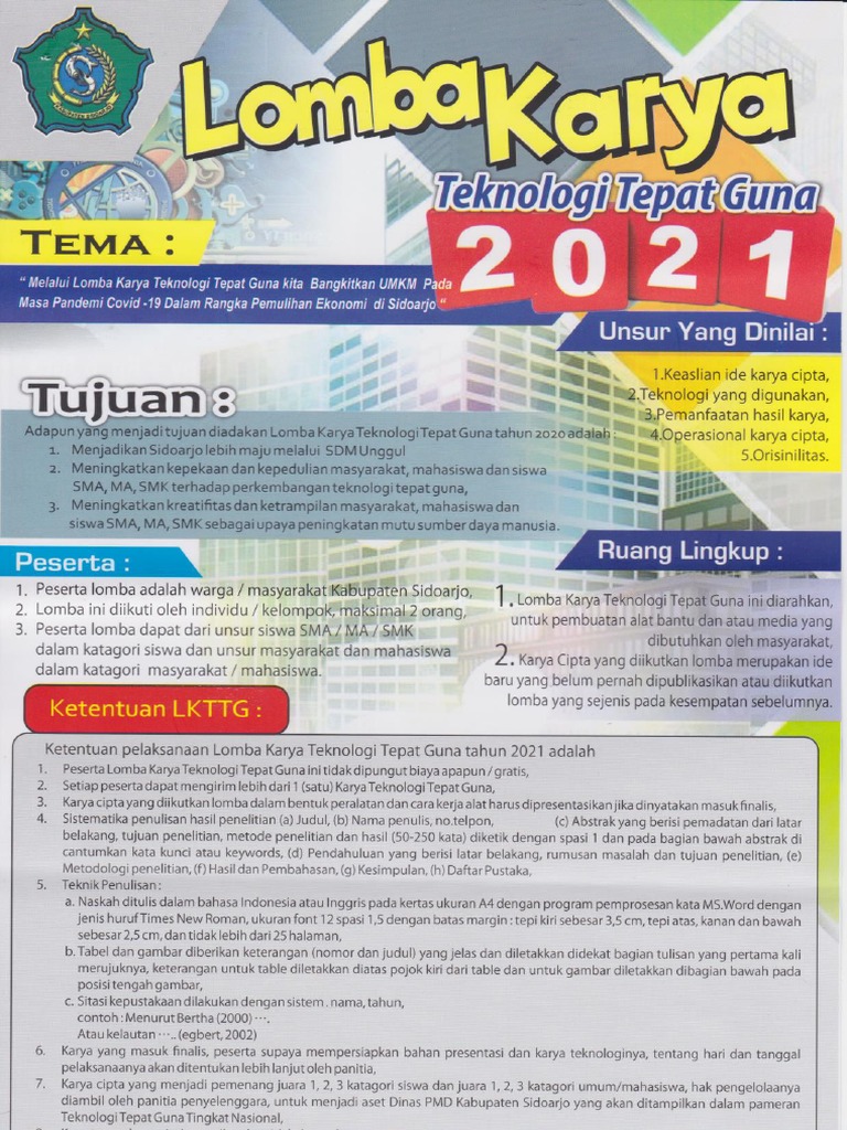 Lomba Teknologi Tepat Guna | PDF