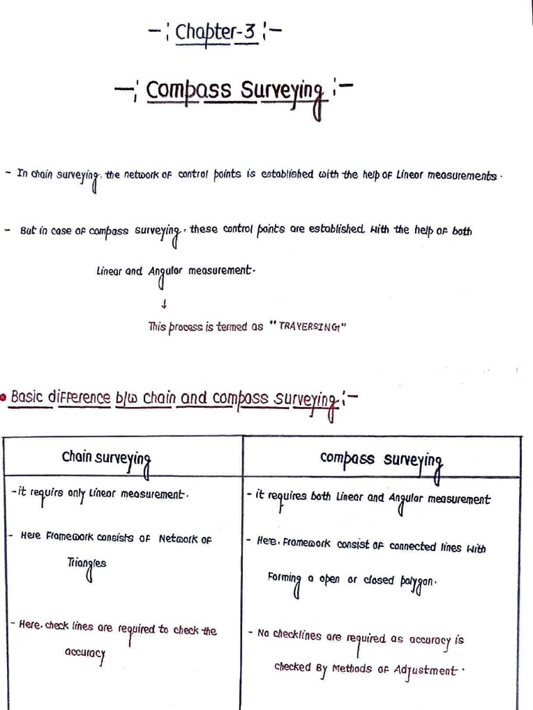 Chapter 3 Compass Surveying | PDF