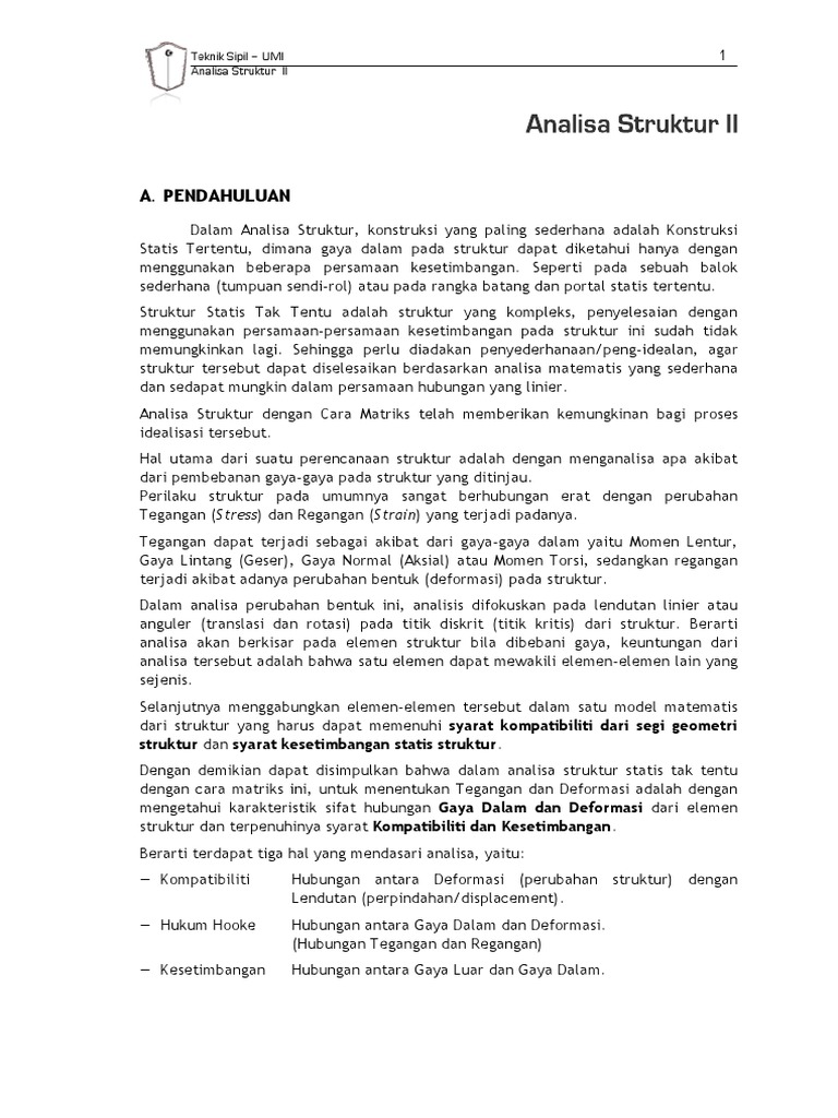 Analisa Struktur II | PDF