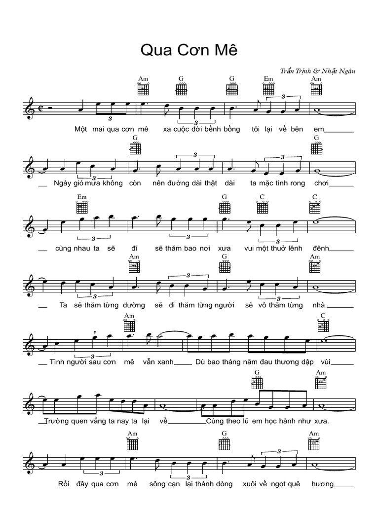QUA CON ME Am | PDF