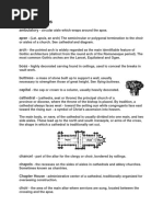 Church Architecture Terminology Guide | PDF | Gothic Architecture ...