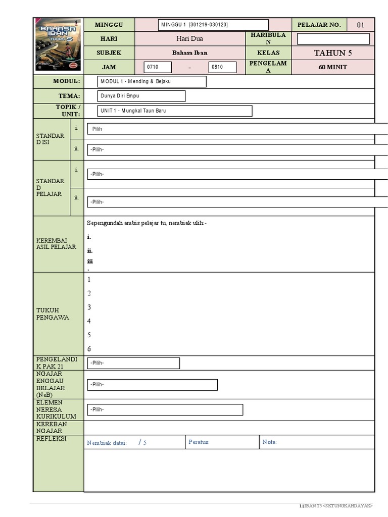 Master RPH Iban t5 | PDF