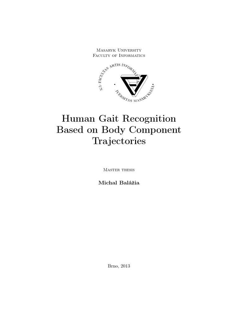 Thesis On Gait Biometric | PDF | Biometrics | Principal Component Analysis