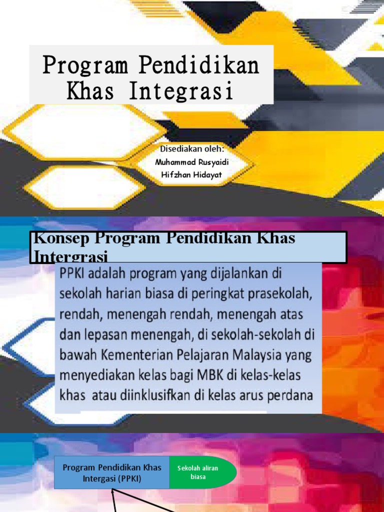 Program Pendidikan Khas Integrasi (PPKI) | PDF