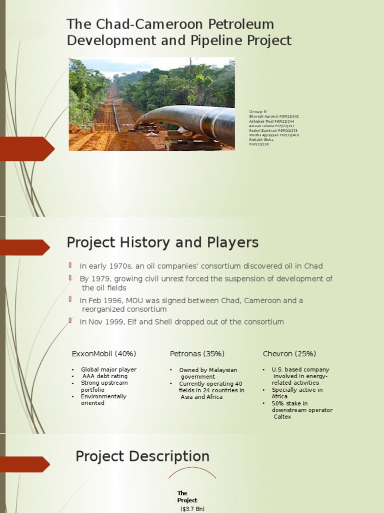 The Chad-Cameroon Petroleum Development and Pipeline Project | PDF ...
