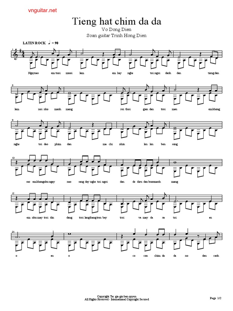 Tieng Hat Chim Da Da | PDF