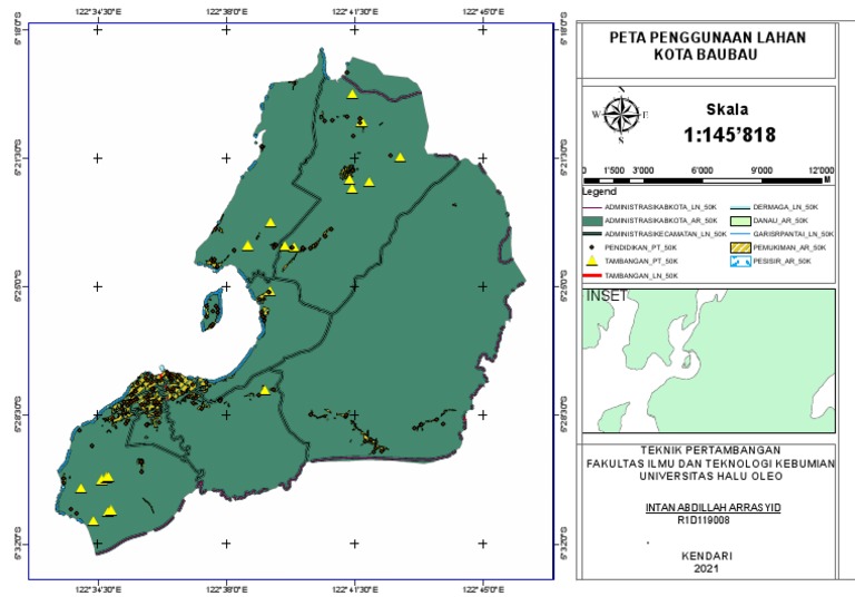 SK Ala: Peta Penggunaan Lahan Kota Baubau | PDF