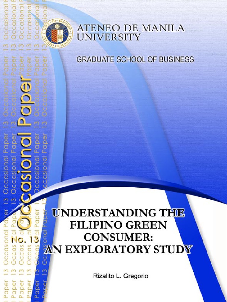 Op No 13 - Understanding The Filipino Green Consumer | PDF | Recycling ...
