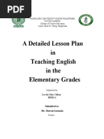 Detailed Lesson Plan Grade 1 English | PDF | Teachers | Lesson Plan