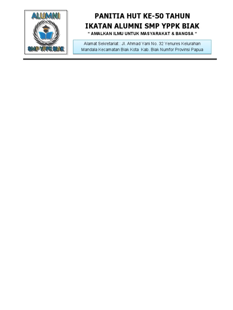 Kop Surat PANITIA | PDF