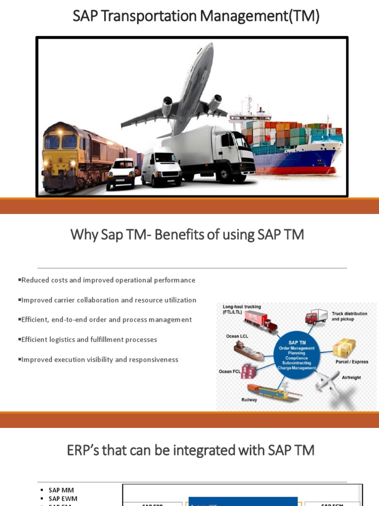 SAP Transportation Management (TM) Introduciton | PDF | Mathematical ...