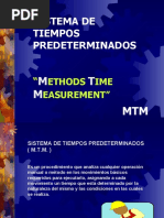 Tabla MTM - Tmu Unidades de Medicion de Tiempo | PDF