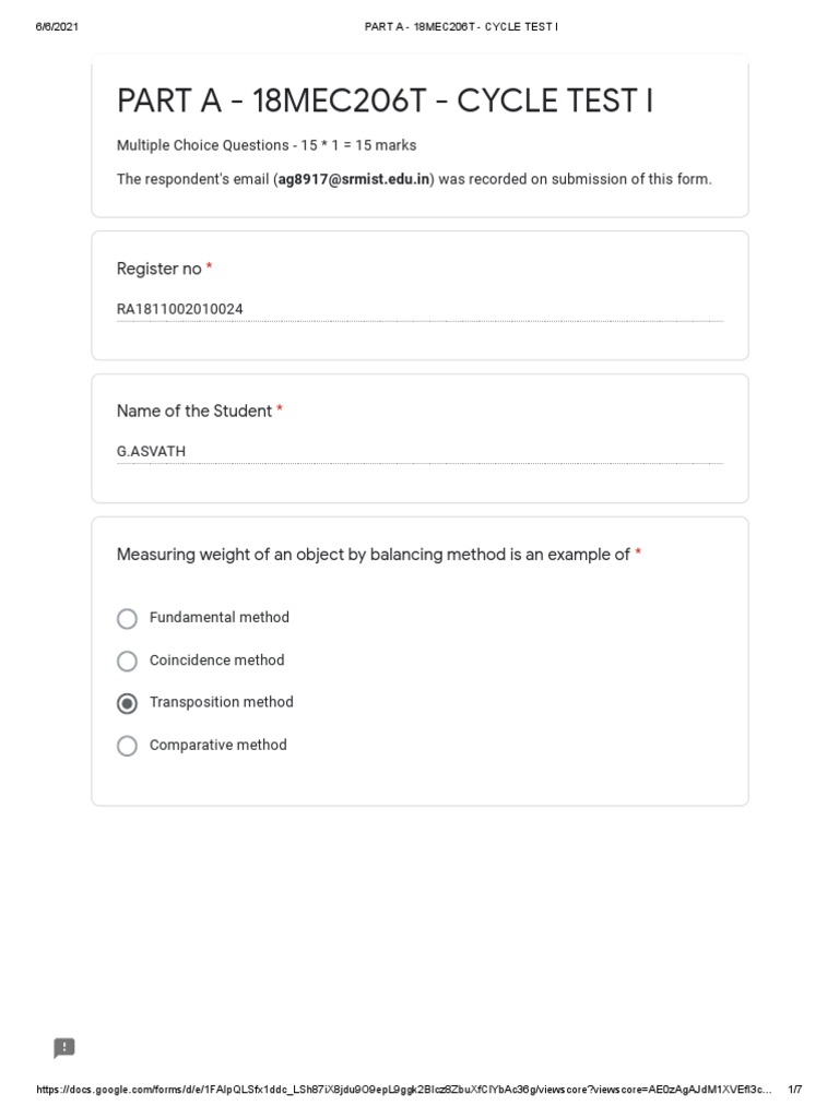 Metrology Exam Questions and Answers | PDF | Surface Roughness ...