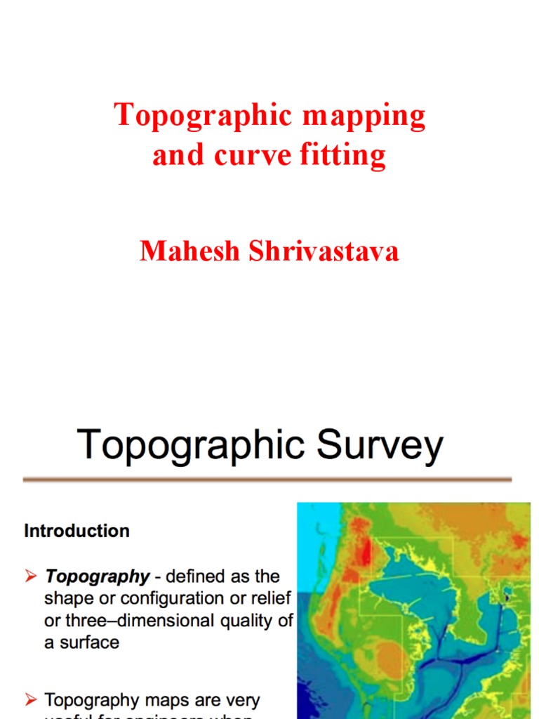 Topographic Contour and Curve Fitting | PDF | Correlation And ...