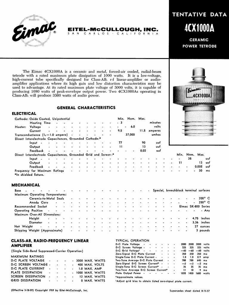 4CX1000A | PDF