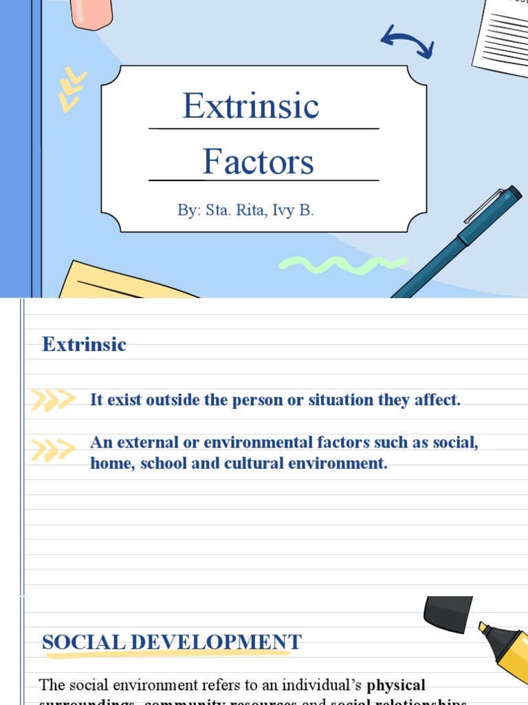 Extrinsic Factor | PDF | Motivation | Motivational