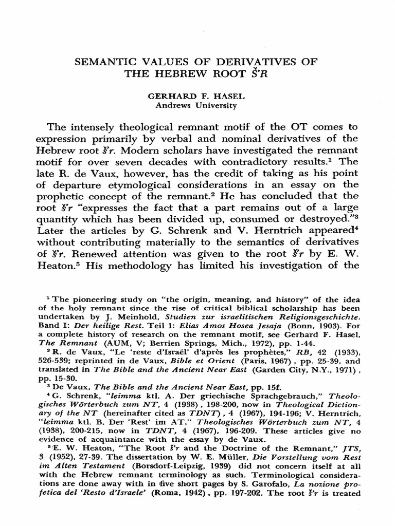 The Hebrew Root: (Roma | PDF | Jacob | Hebrew Language