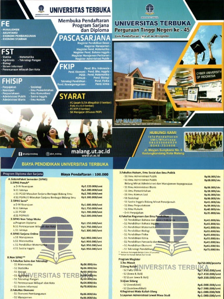 Brosur UT Malang | PDF
