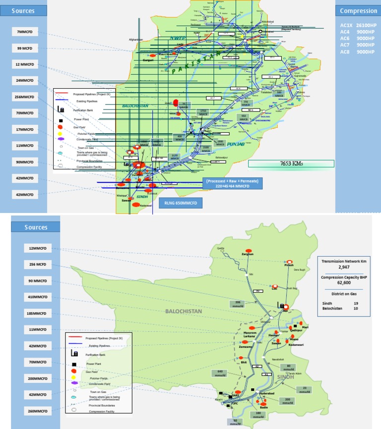 Pakistan Gas Pipeline Network | PDF | Gases | Pakistan