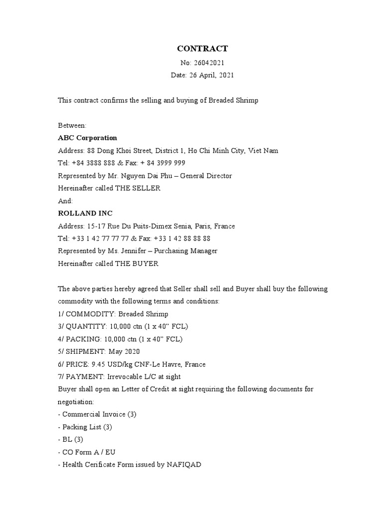 Contract: ABC Corporation | PDF