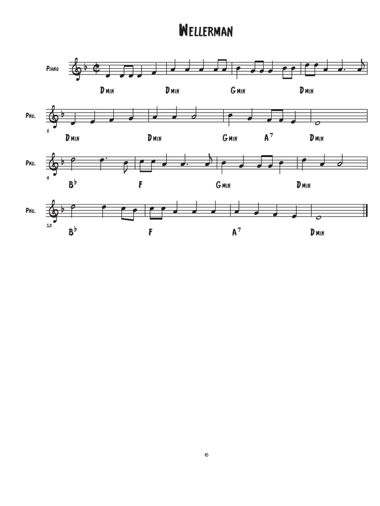 Wellerman Sea Shanty PDF - SCORE | PDF