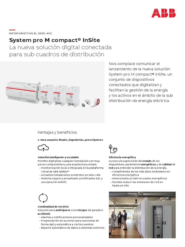 Solucion Insite ABB | PDF | Relé | Uso eficiente de energía