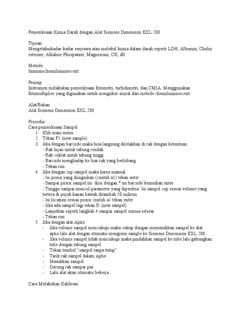 Alat Siemens Dimension EXL 200 | PDF