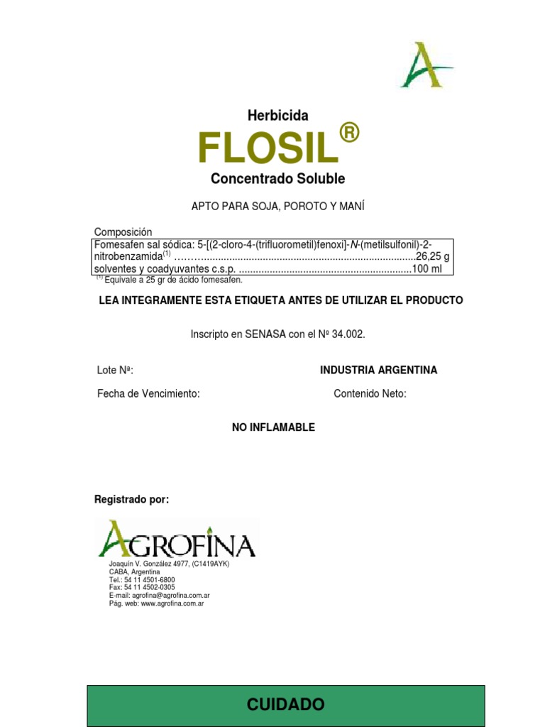 Flosil Marbete | PDF | Toxicología | Agua