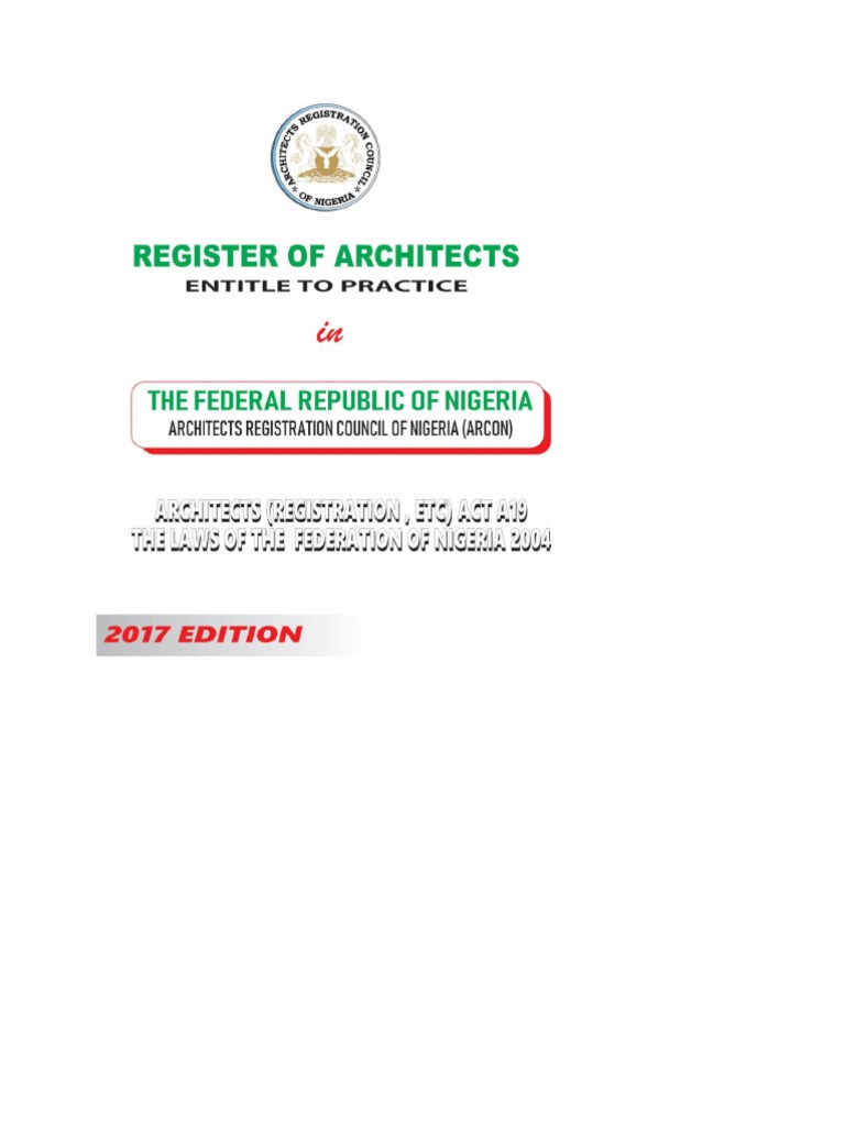 Register of Architects 2017 Edition 1 | PDF | Architect | Vocational ...