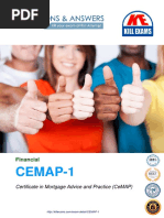 CeMAP 1 Mock Exam Paper | PDF | Mortgages | Insurance