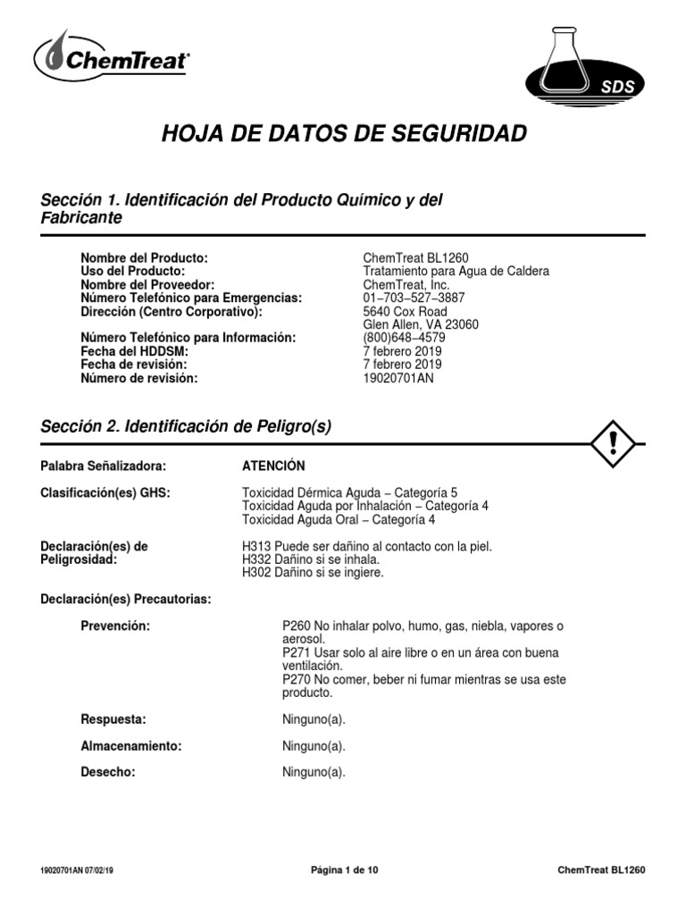 Sec. Ox. Bl1260 Spanish Sds | PDF | Agua | Química