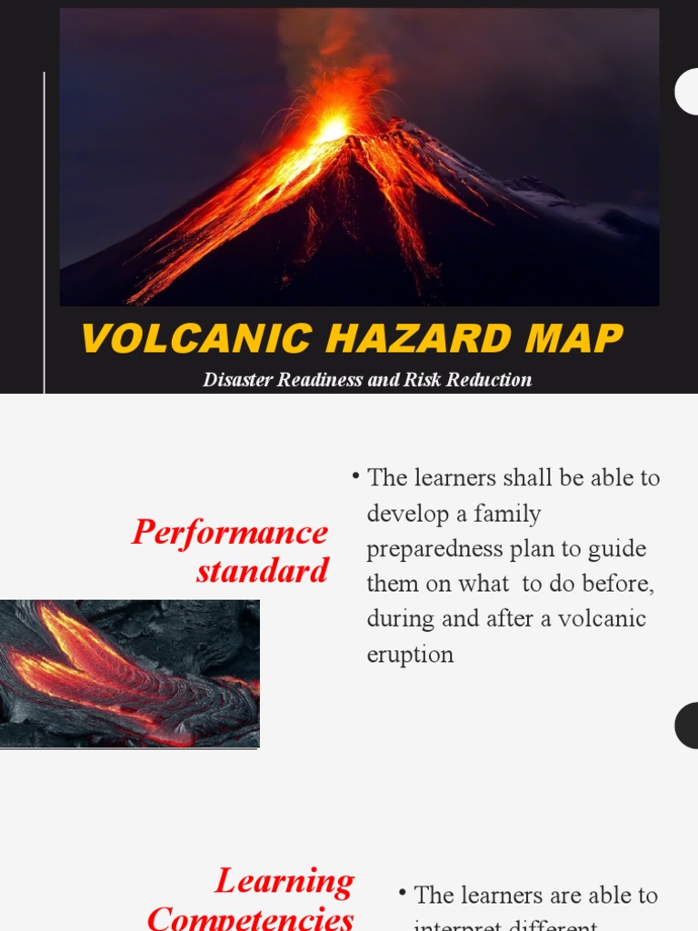 Volcanic Hazard Map: Disaster Readiness and Risk Reduction | PDF ...