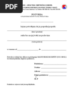 Zahtjev Za Izdavanje Uvjerenja MIO PIO | PDF