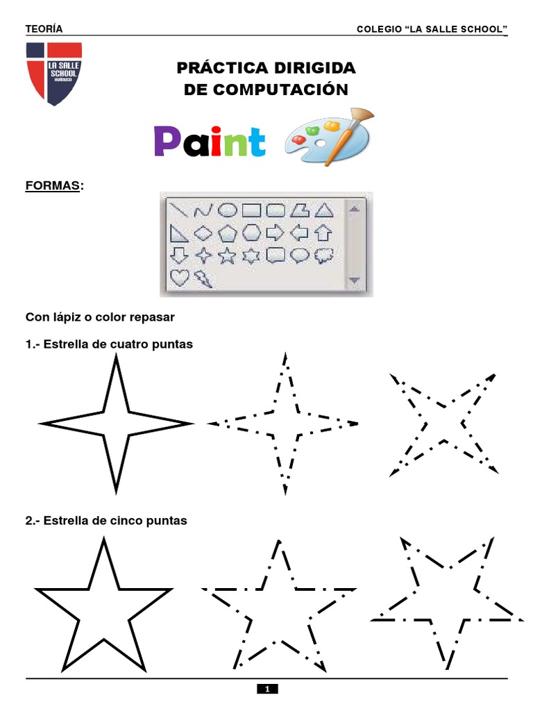 Trabajo para Clase Paint Formas 3 | PDF