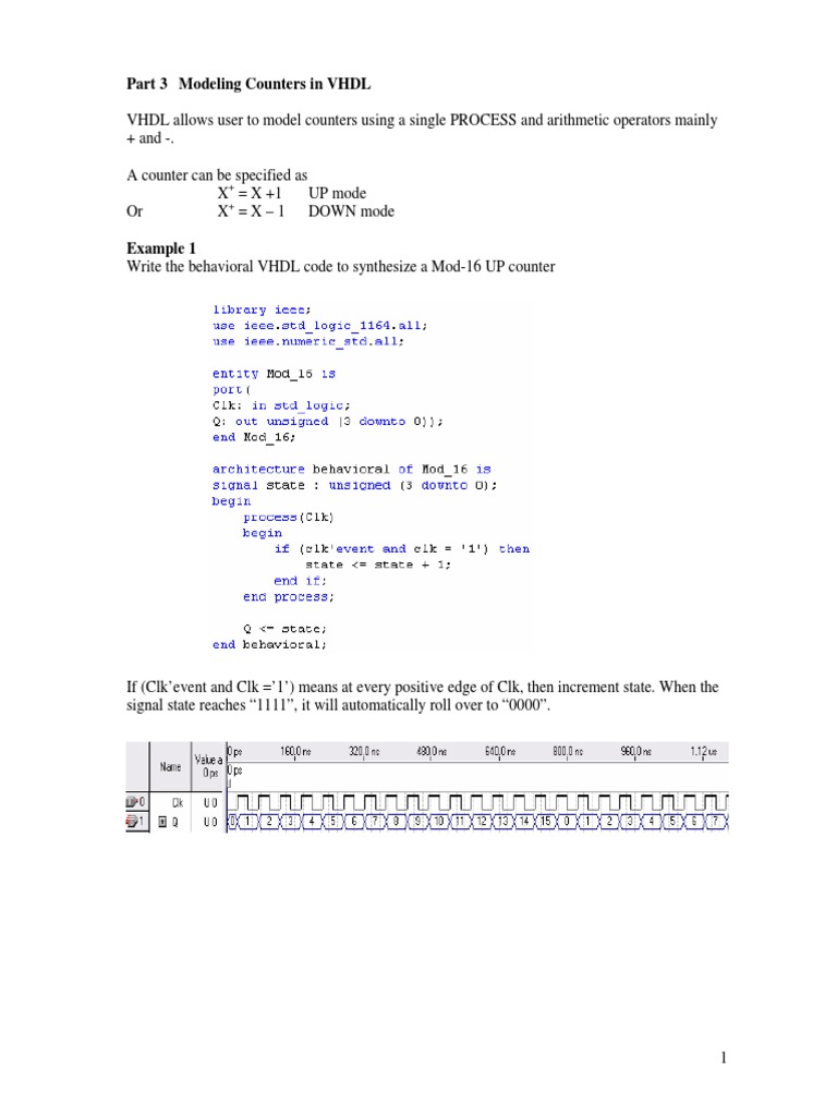 Part3 Modeling Counters With VHDL | Download Free PDF | Vhdl ...
