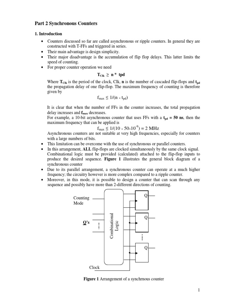 Part2 Synchronous Counters | PDF | Telecommunications Engineering | Electronic Engineering