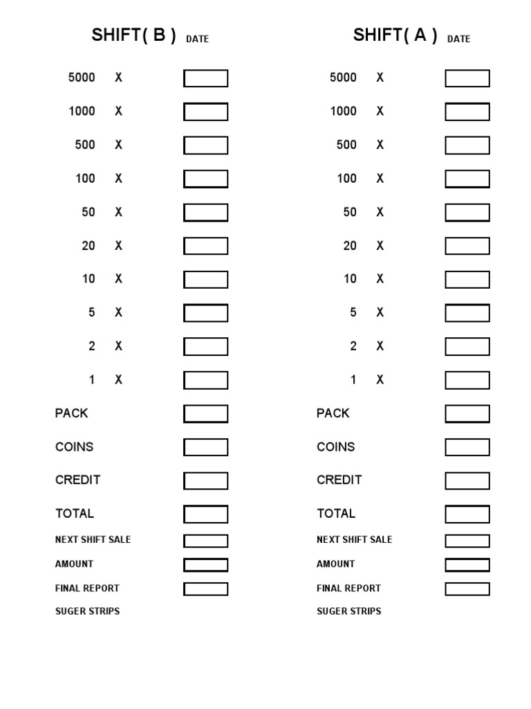 Daily Closing Sheet 2 | PDF | Money | Financial Services