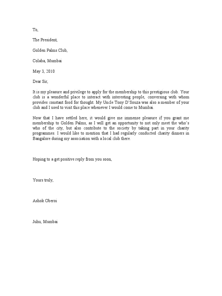 Sample General Application Letter in Word 26 | PDF